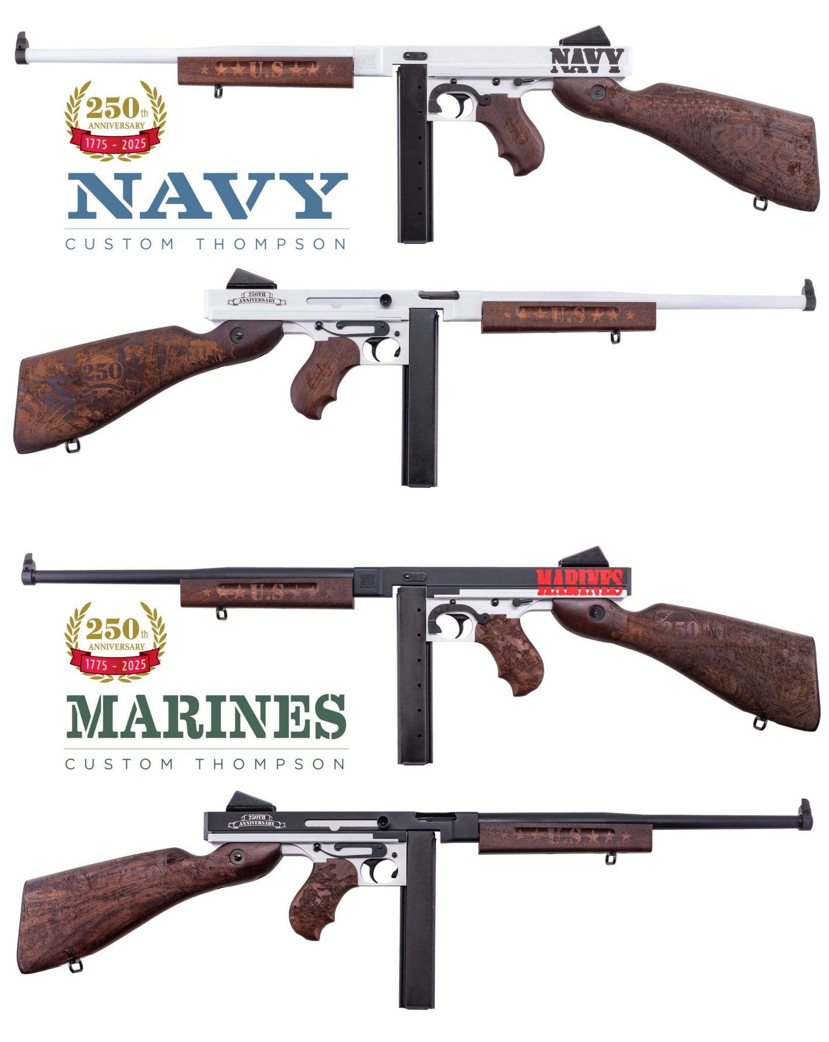 Auto-Ordnance Unveils the 250th Anniversary Marines & Navy ...
